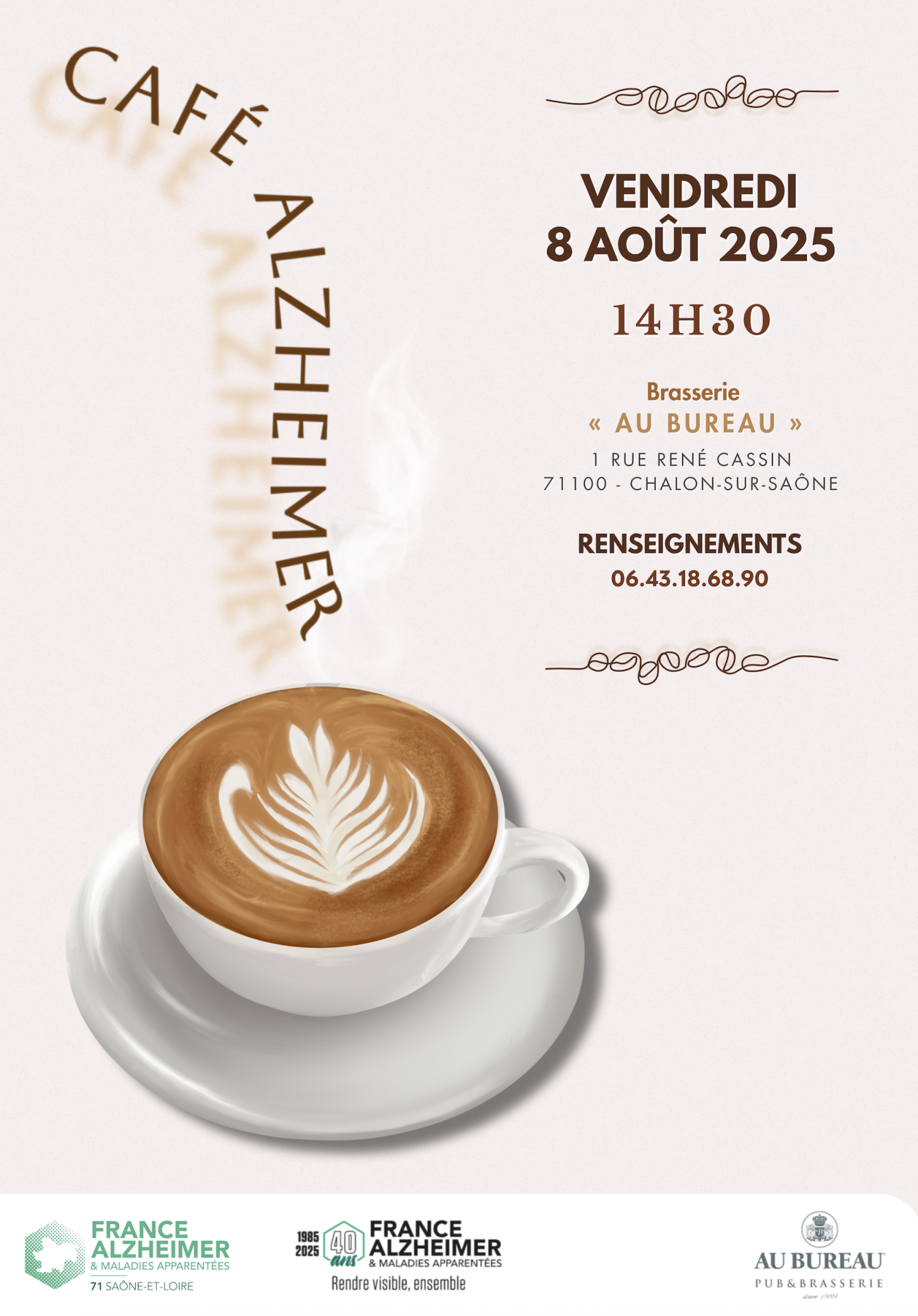 Le prochain café Alzheimer organisé à Chalon à la brasserie Au Bureau ...