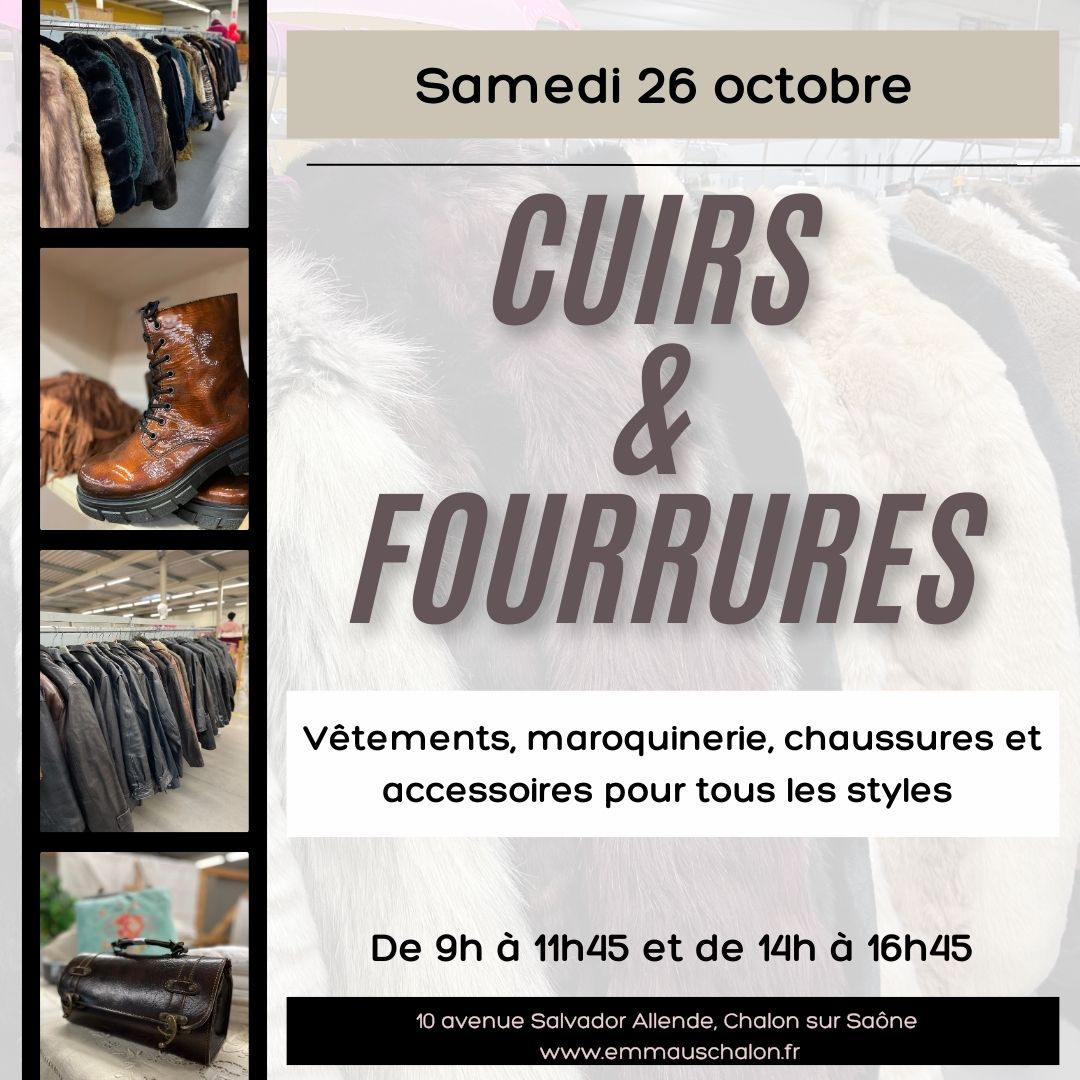 Vente Emmaüs Chalon - spéciale cuirs et fourrures ce 9 novembre - info ...