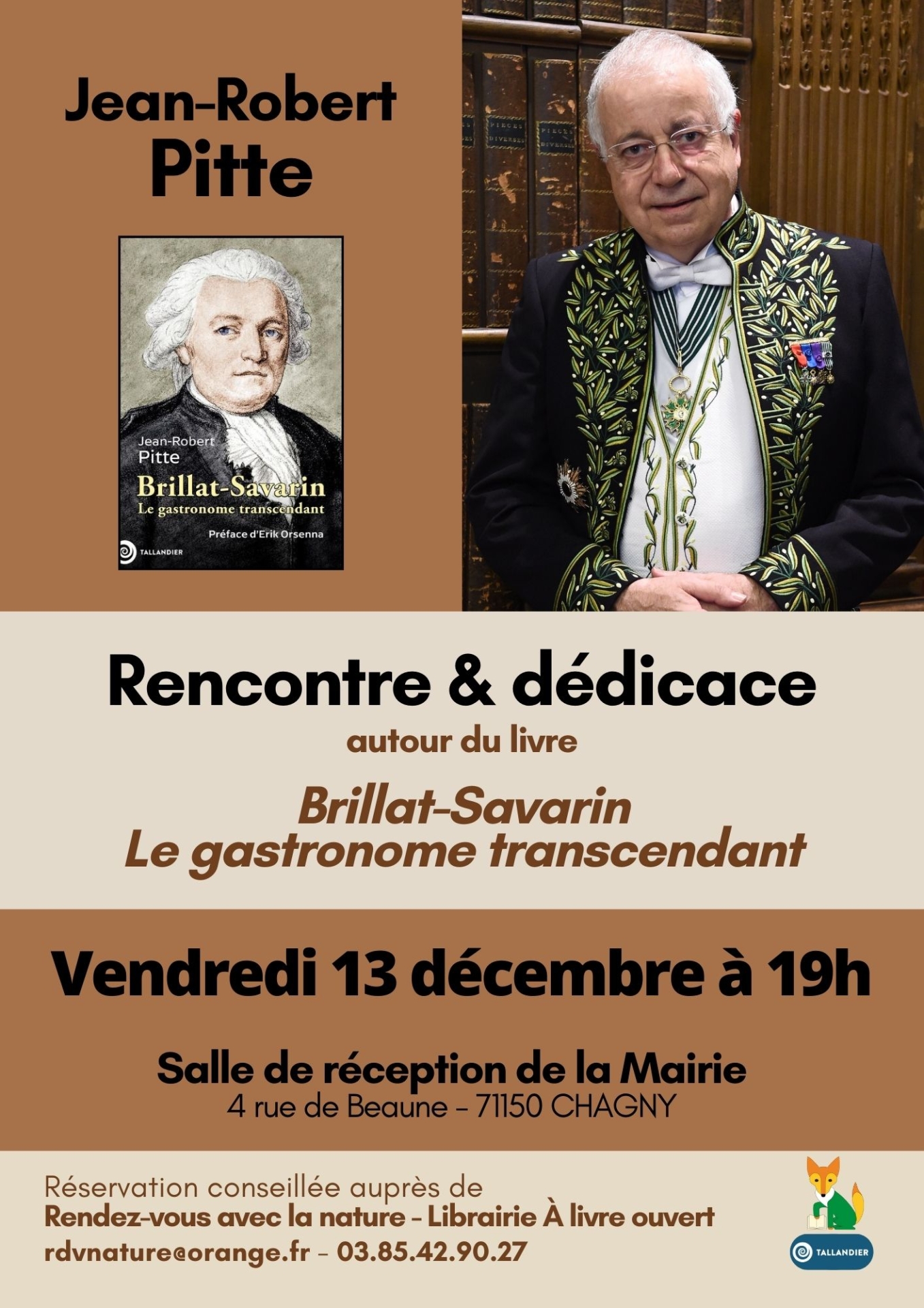 Rencontre-dédidace autour de Jean-Robert Pitte à Chagny - info-chalon ...