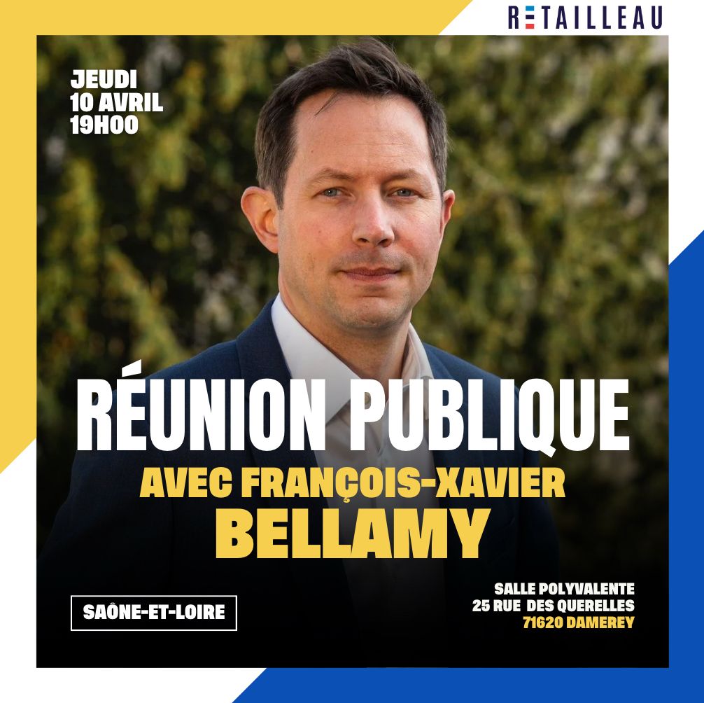 François-Xavier Bellamy en réunion publique ce jeudi soir à Damerey ...