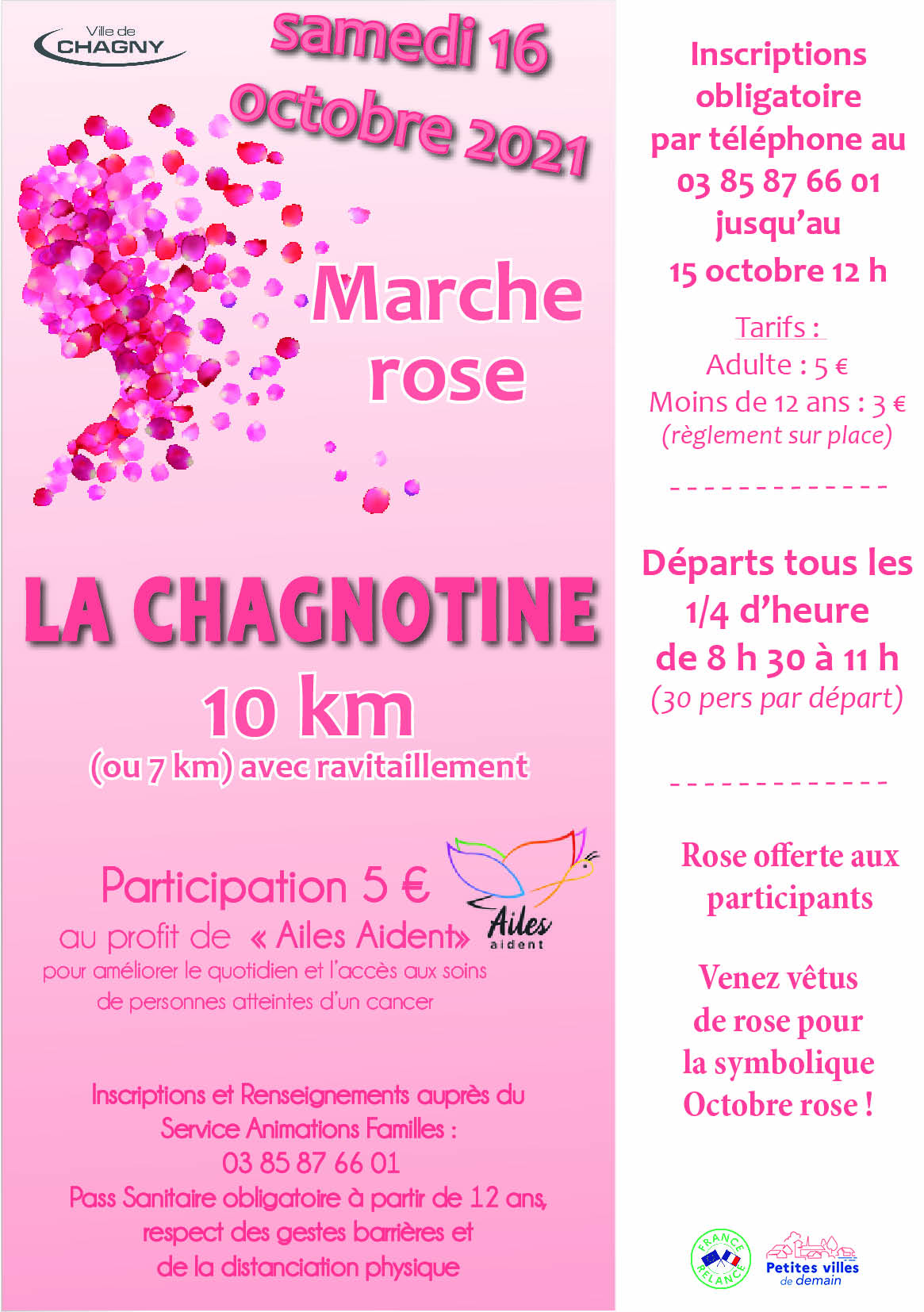OCTOBRE ROSE - Il est encore temps de vous inscrire pour la Chagnotine ...