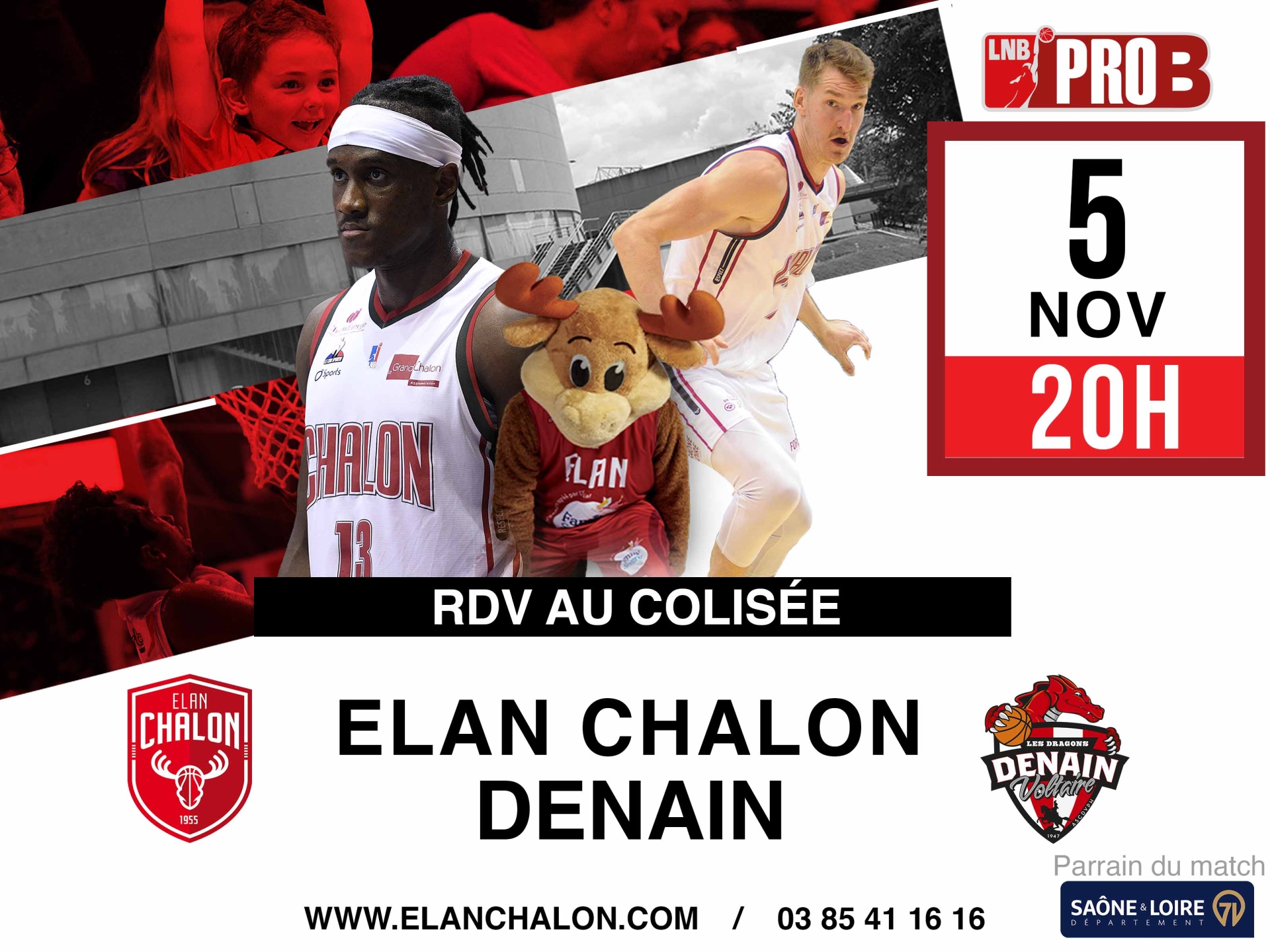 ELAN CHALON - Rendez-vous est donné le 5 novembre contre Denain - info ...