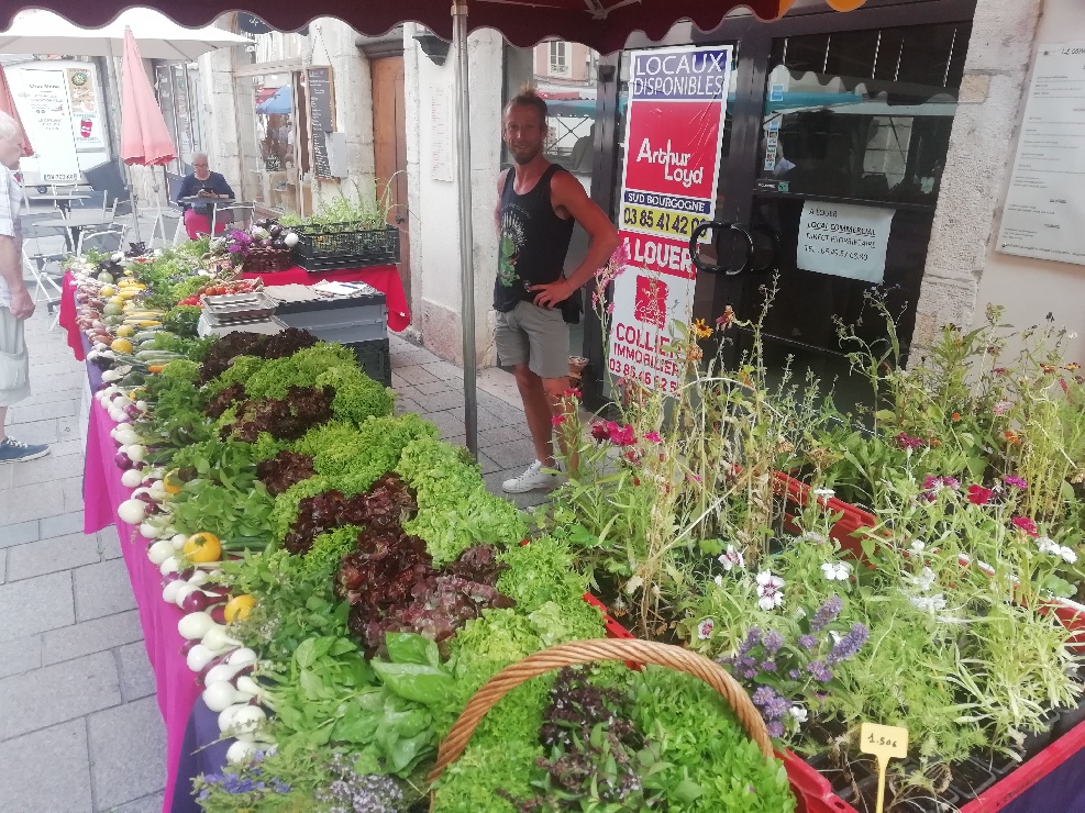 Marché du dimanche à Chalon : Silien Leman, ce maraicher bio qui va ...