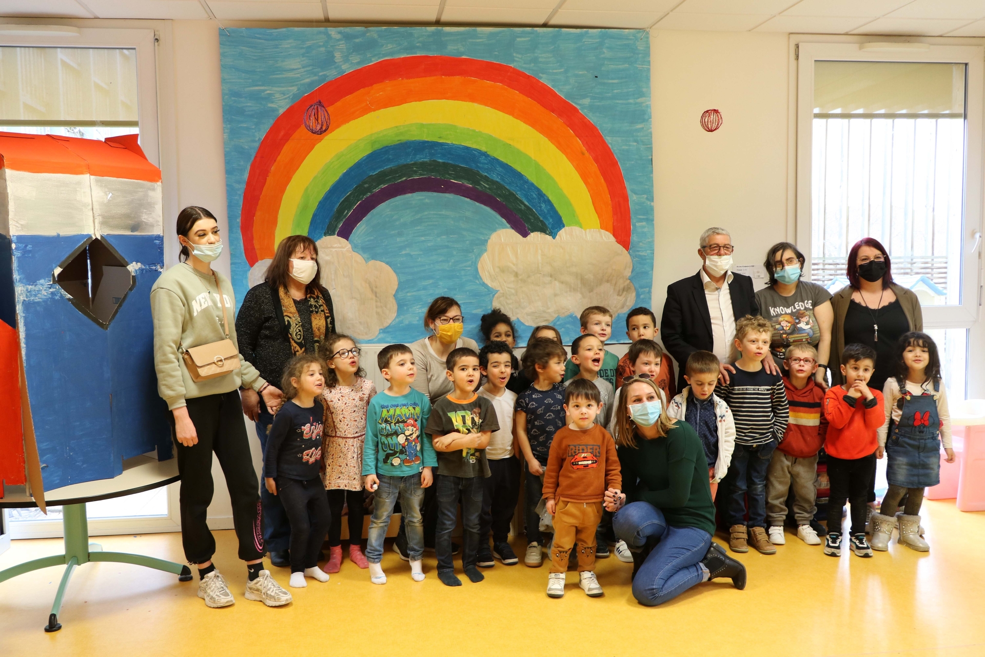 Les petits du centre de loisirs de l’Arc en Ciel ont fait la découverte ...