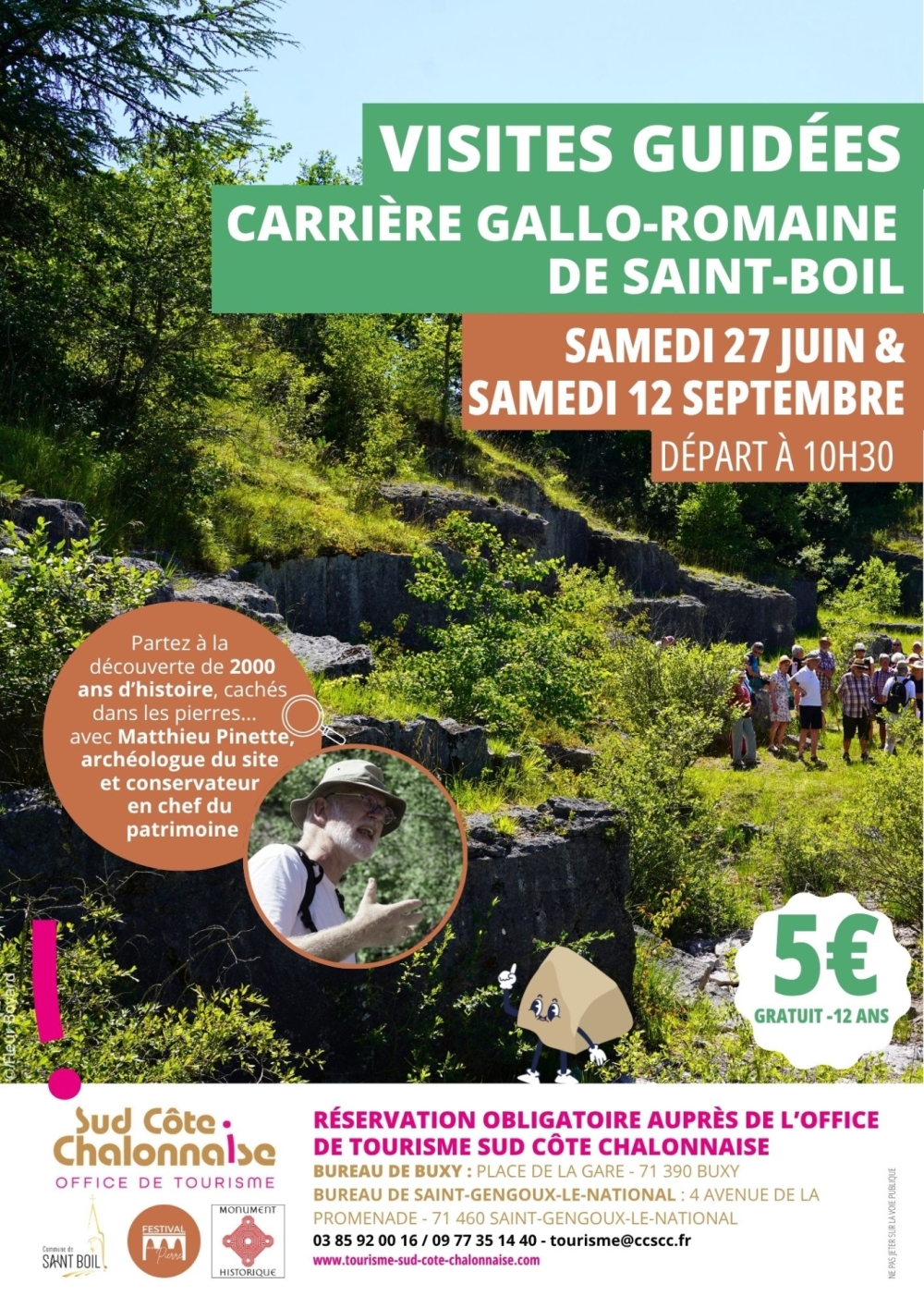 Et si vous partiez visiter la carrière gallo-romaine de Saint-Boil ...